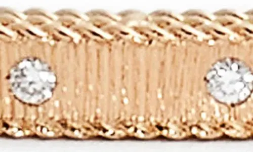 Roberto Coin 18k Gold Diamond Bangle - Rose Gold