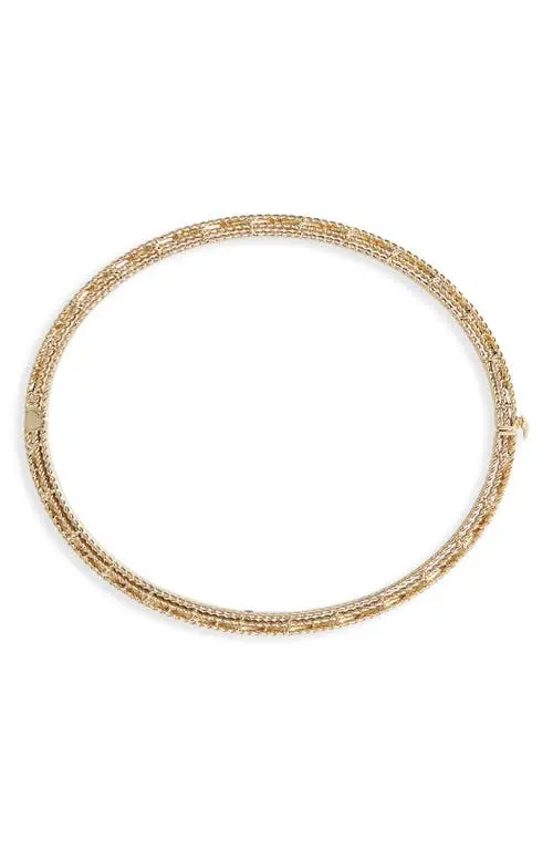 Roberto Coin 18k Gold Diamond Bangle - Yellow Gold