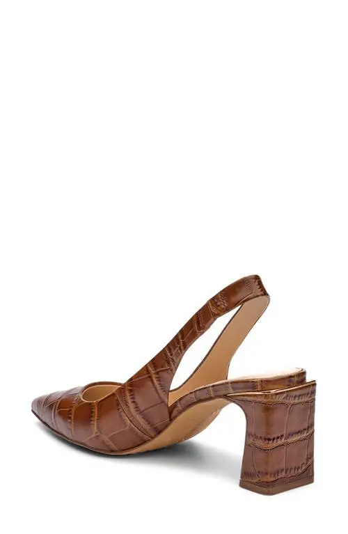 Vince Camuto Hamden Pointed Toe Slingback Pumps - Barn Brown