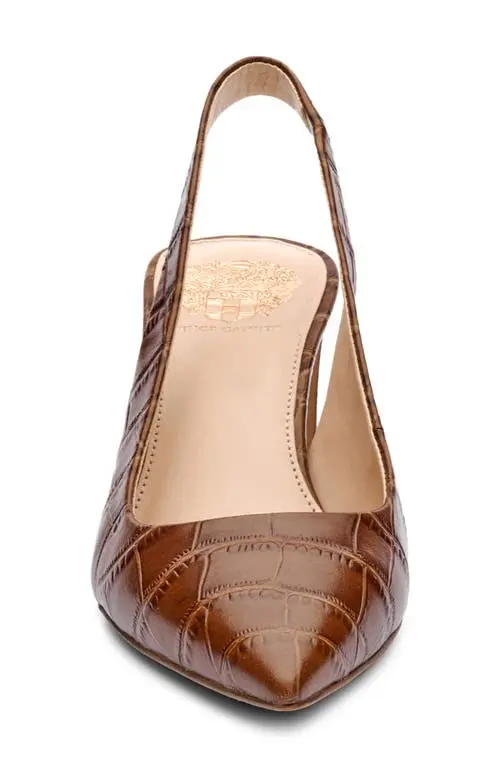Vince Camuto Hamden Pointed Toe Slingback Pumps - Barn Brown