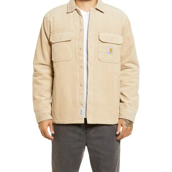 Carhartt Work In Progress Whitsome Cotton Corduroy Shirt Jacket - Wall