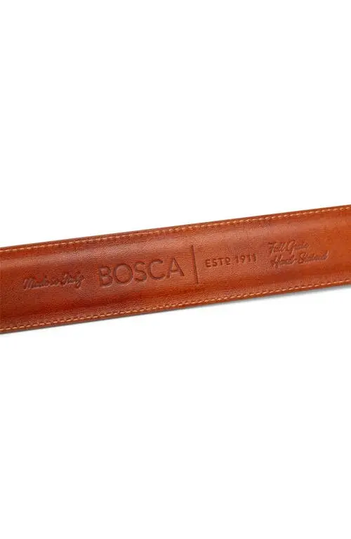 Bosca Sorrento Leather Belt - Black
