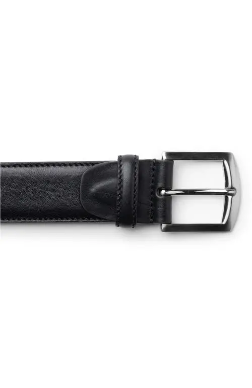 Bosca Castela Leather Belt - Black