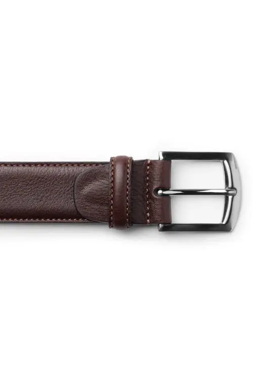 Bosca Castela Leather Belt - Dk Brown
