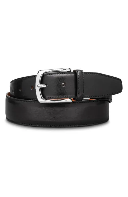Bosca Roma Leather Belt - Black