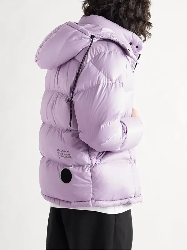 Moncler Anthemyx Quilted Shell Hooded Down Jacket Purple