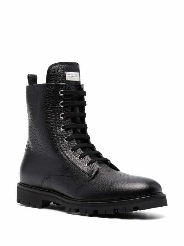 Philipp Plein Star-studded Leather Boots