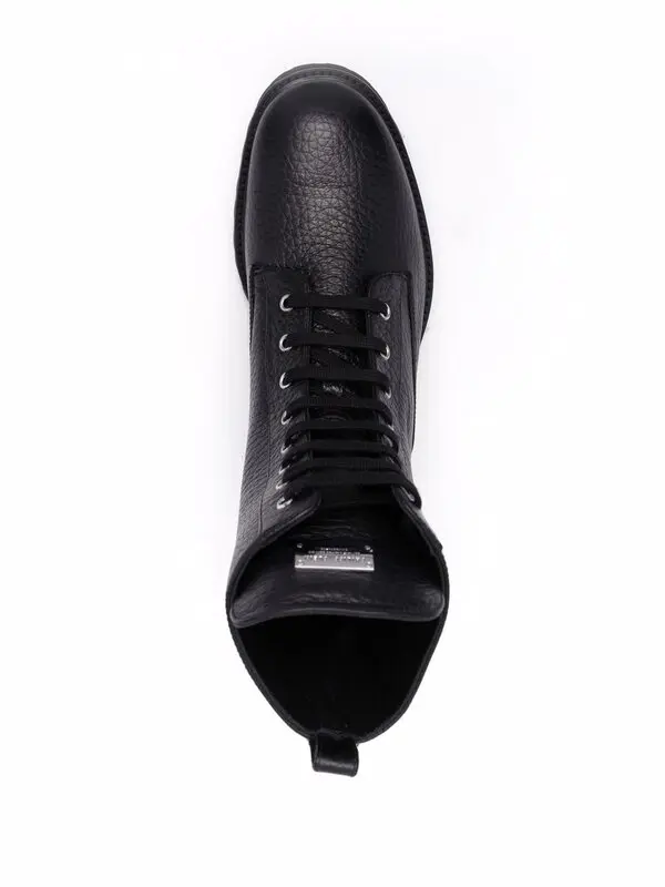 Philipp Plein Star-studded Leather Boots