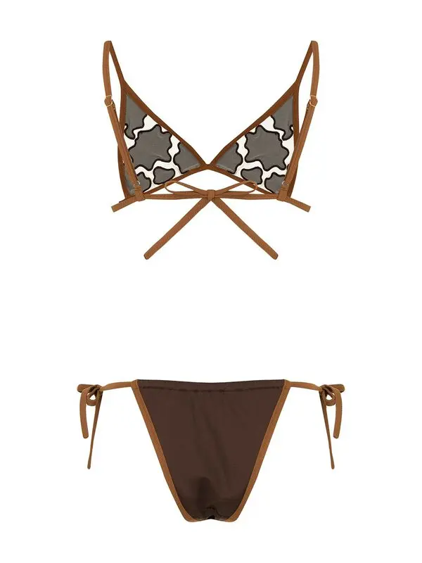 SIAN SWIMWEAR Skye Cow-pattern Bikini