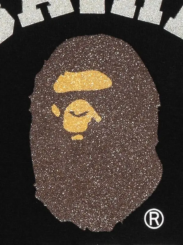 A BATHING APE Glass Beads College T-shirt
