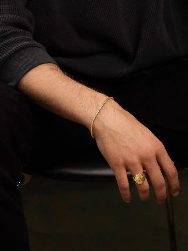 NIALAYA JEWELRY Round Chain Bracelet - Gold