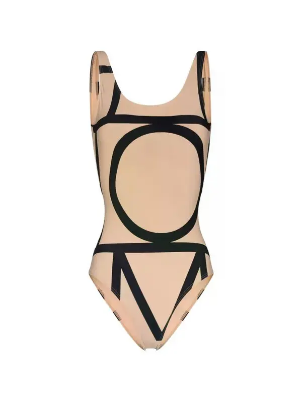 TOTEME Monogram Swimsuit - Neutrals