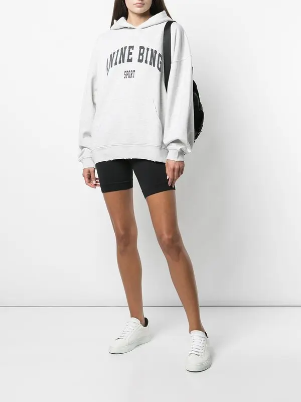 ANINE BING Harvey Logo-print Sweatshirt - Grey