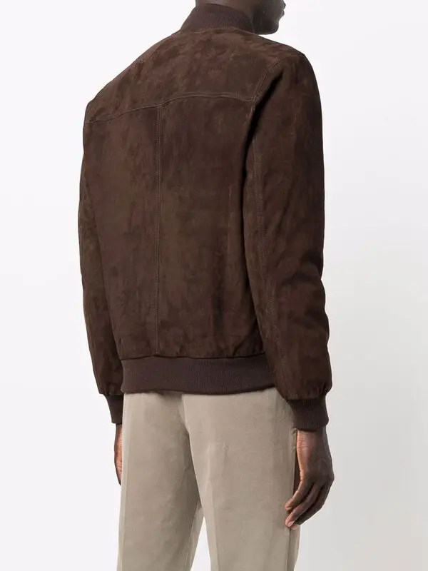 VALSTAR Buttoned Leather Jacket - Brown
