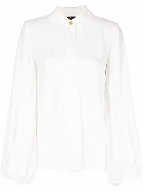 Elisabetta Franchi Draped Sleeve Blouse