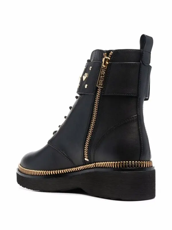 Michael Kors Haskell Spike-strap Leather Boots