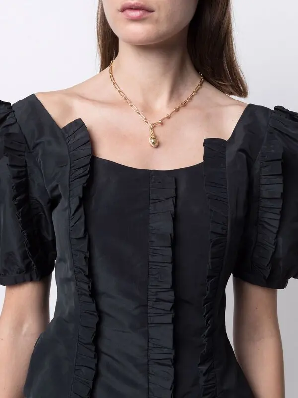 MISSOMA Aegis Chain Pavé Sphere Pendant Necklace
