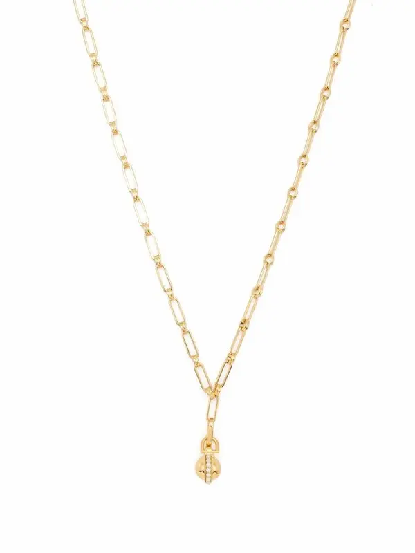 MISSOMA Aegis Chain Pavé Sphere Pendant Necklace