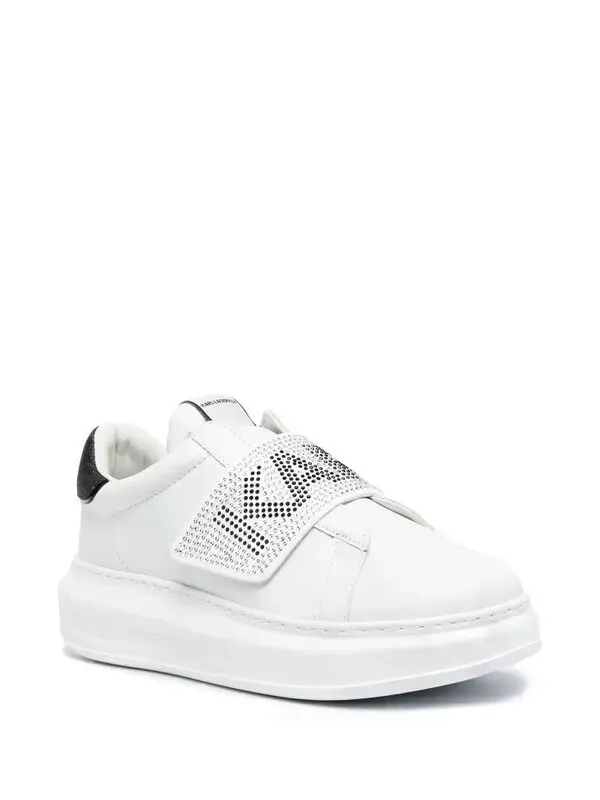 Karl Lagerfeld Embellished Logo-strap Sneakers