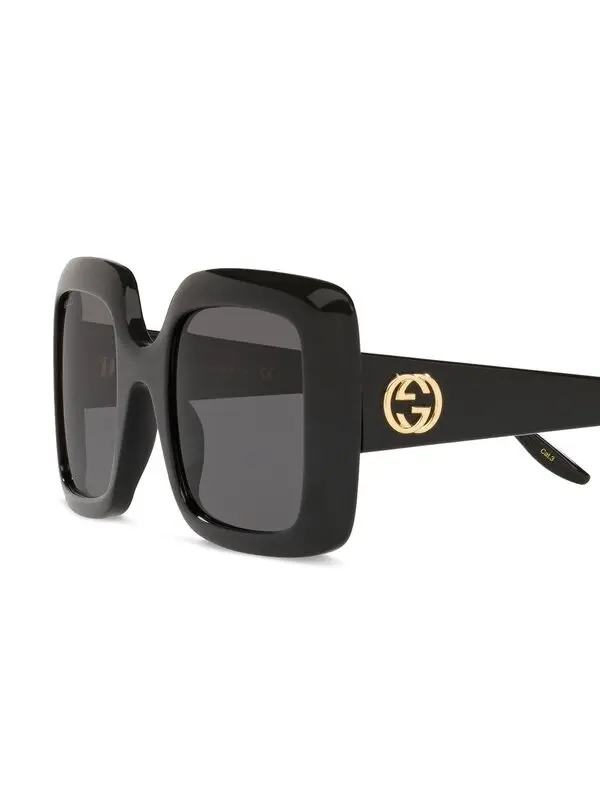 Gucci Oversized Square-frame Sunglasses - Black