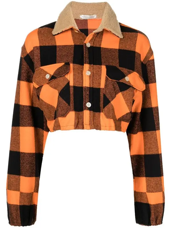 ROMEO HUNTE Lucy Flannel Cropped Jacket