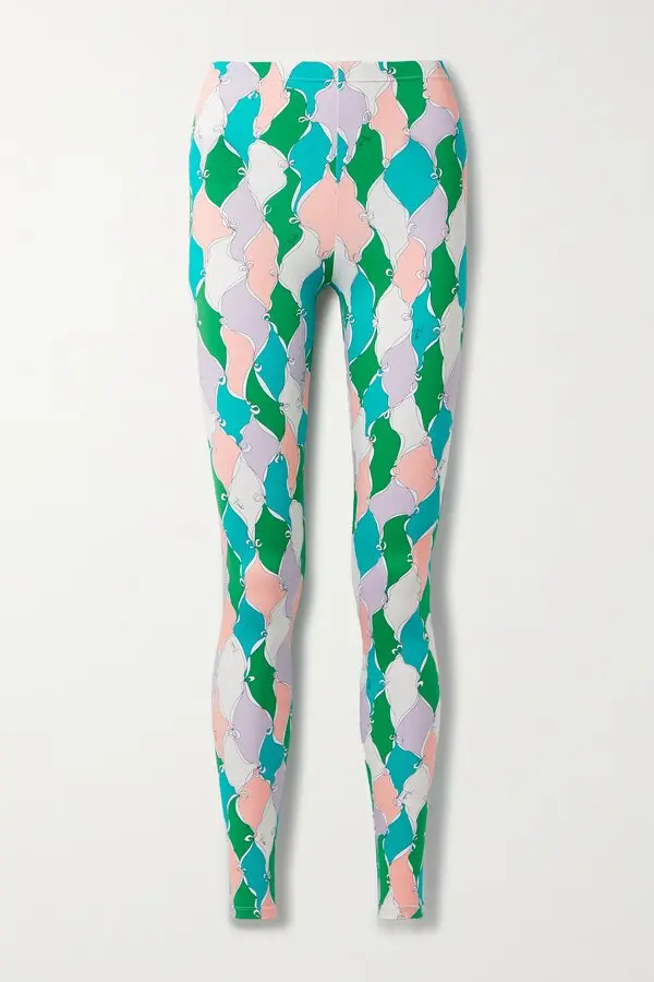 Emilio Pucci Net Sustain Printed Recycled Stretch Leggings