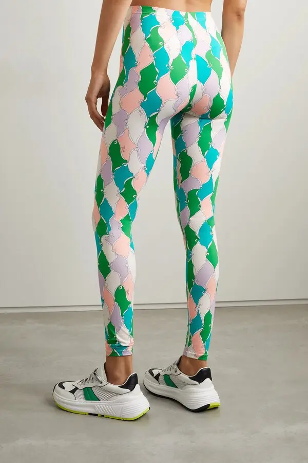 Emilio Pucci Net Sustain Printed Recycled Stretch Leggings