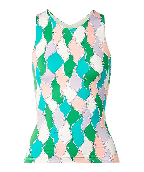 Emilio Pucci Net Sustain Printed Recycled Stretch Tank