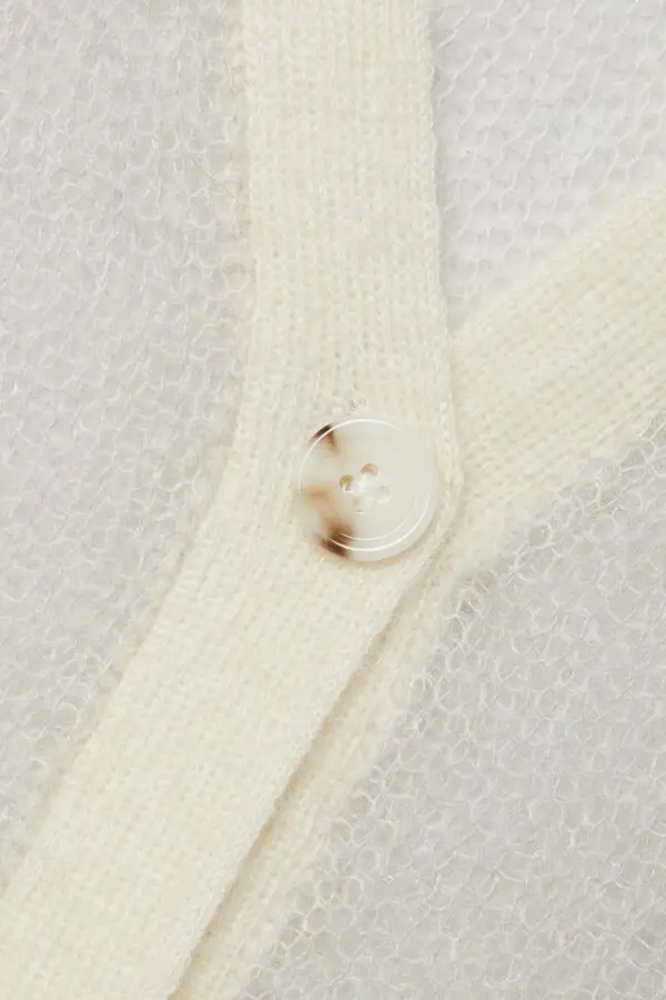 Acne Studios Cropped Mohair-blend Cardigan
