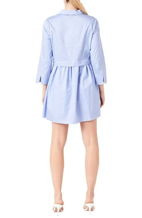 knee length dresses for ladies Mini Shirt Dress – English Factory