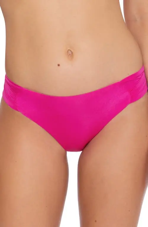 Trina Turk Monaco Side Tab Hipster Bikini Bottoms - Pink