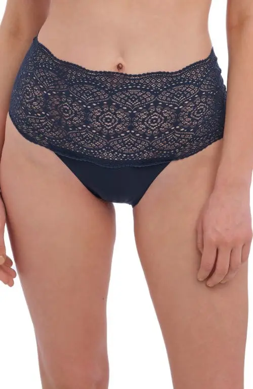 Fantasie Invisible Stretch Lace Briefs - Navy