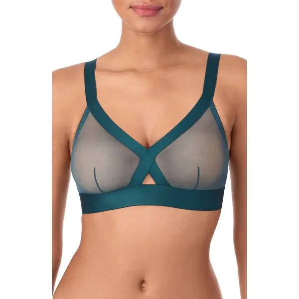 Dkny Sheers Wireless Bralette - Dark Sea