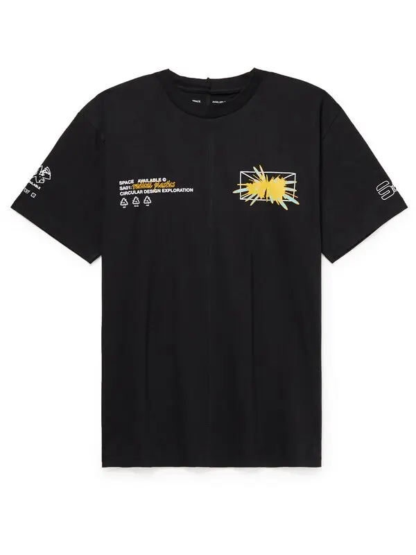 SPACE AVAILABLE Alex Olson Case Study Printed Upcycled Cotton-jersey T-shirt S