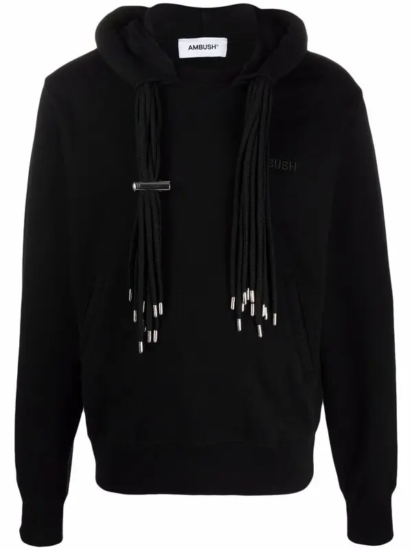 AMBUSH Multi-cord Long-sleeve Hoodie - Black