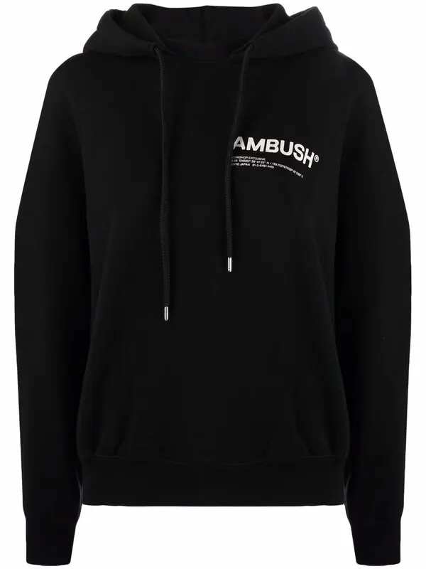 AMBUSH Logo-print Cotton Hoodie