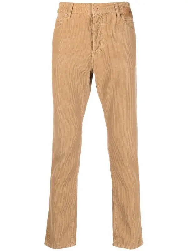 Palm Angels Slim Leg Corduroy Trousers - Neutrals