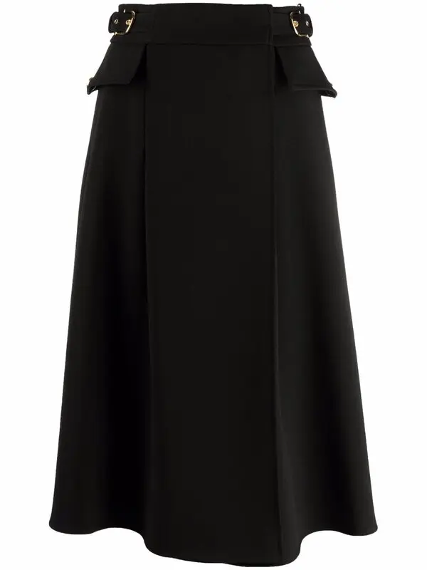 Elisabetta Franchi Flap-pocket A-line Skirt