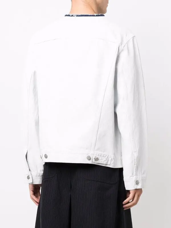 MAISON MARGIELA Raw-cut Collar Denim Jacket