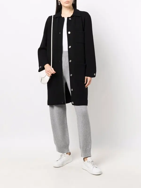 BARRIE Single-breasted Cashmere-cotton Blend Coat