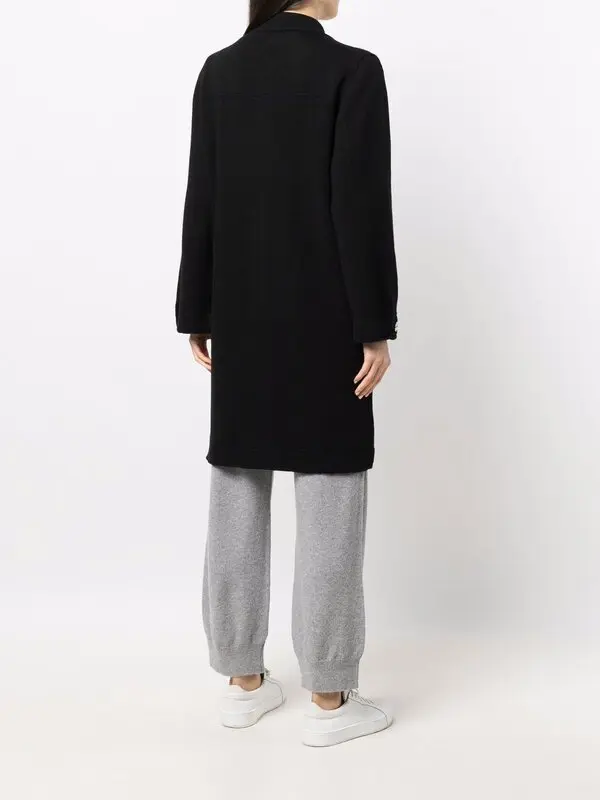 BARRIE Single-breasted Cashmere-cotton Blend Coat