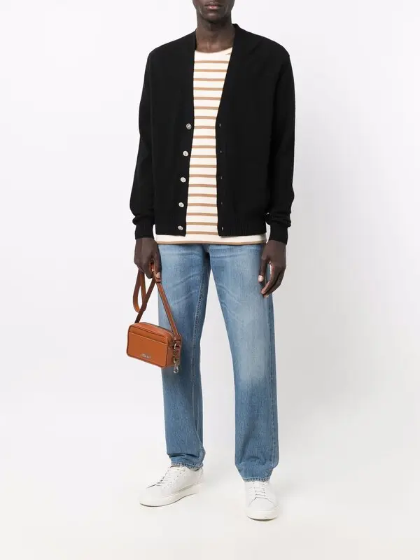 BARRIE Buttoned Cashmere Cardigan
