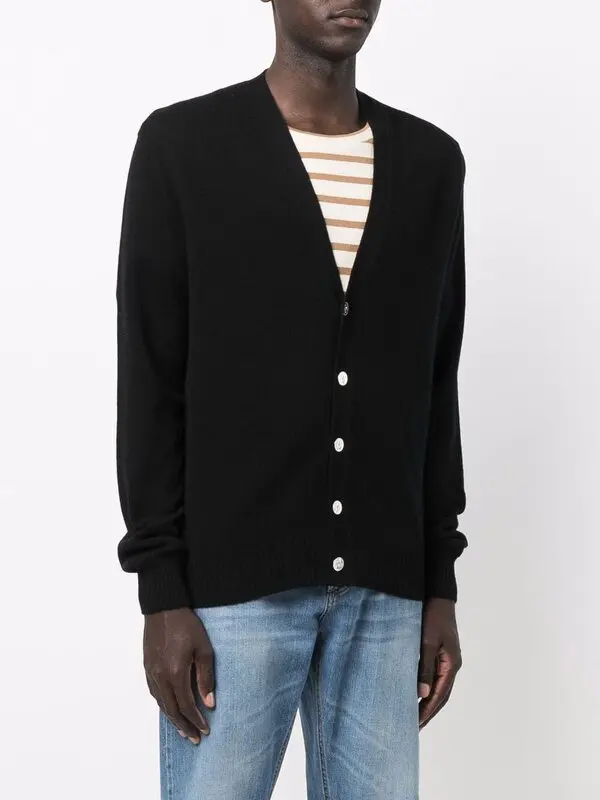 BARRIE Buttoned Cashmere Cardigan