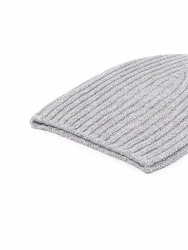 BARRIE Cashmere Beanie - Grey