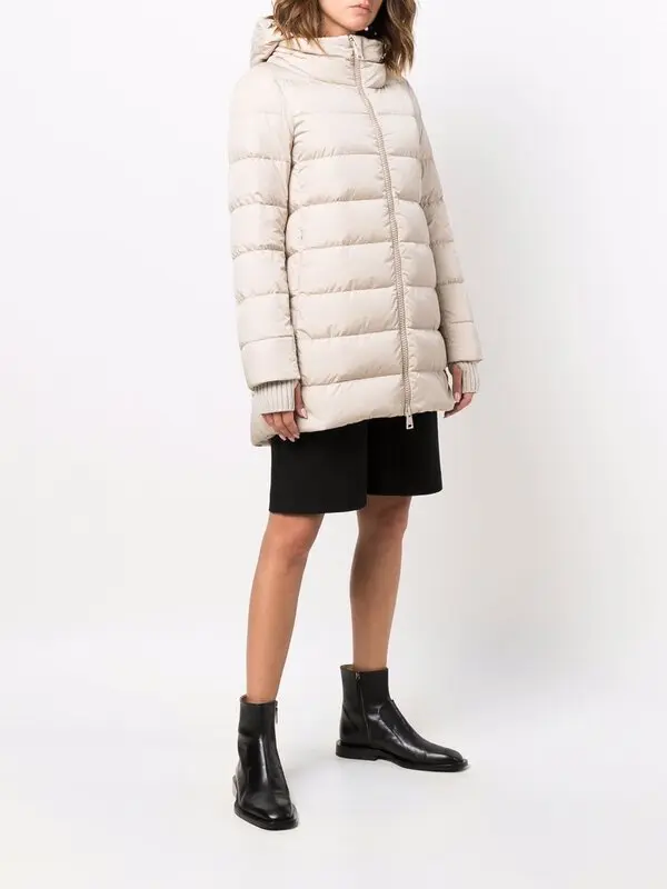 Herno Padded Hooded Coat - Neutrals