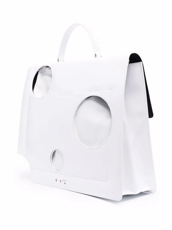 off white katsu meteor レザーショルダーバック Off-White Off- X Katsu Jumbo Meteor Tote Bag In White - 39% Off