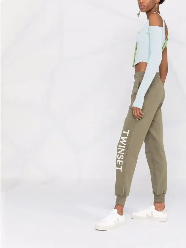 TWINSET Logo-print Weat Pant