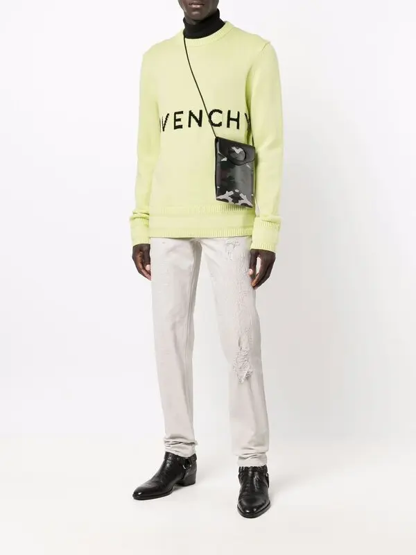 Givenchy Distressed-effect Slim-fit Jeans