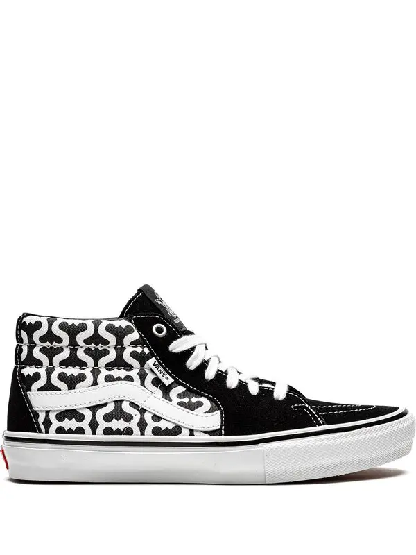 VANS X Supreme Skate Grosso Mid Monogram Sneakers - Black