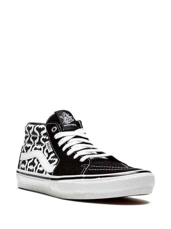 VANS X Supreme Skate Grosso Mid Monogram Sneakers - Black